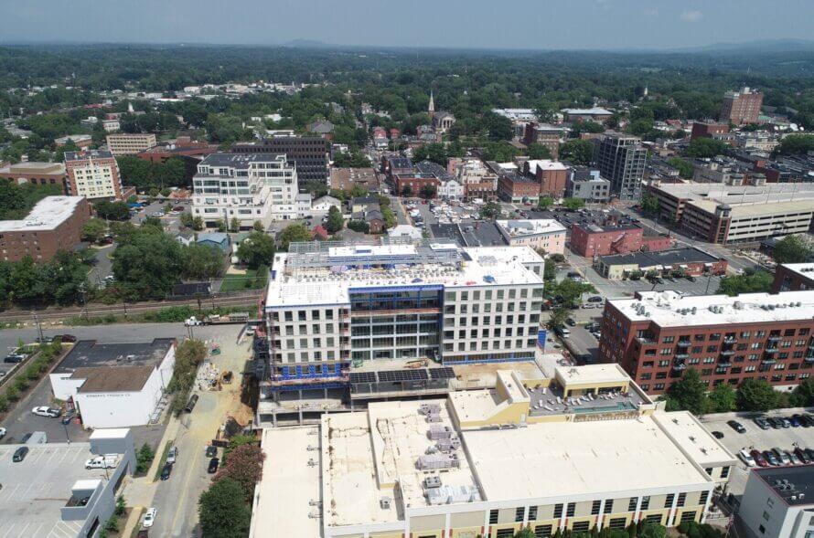 Apex Plaza: Building Sustainably with CLT - Offsite Construction Expo